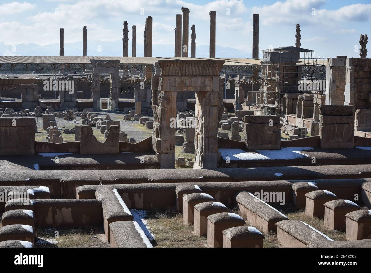 Iran, Persepolis archeological site. Ruins of Persepolis Stock Photo ...