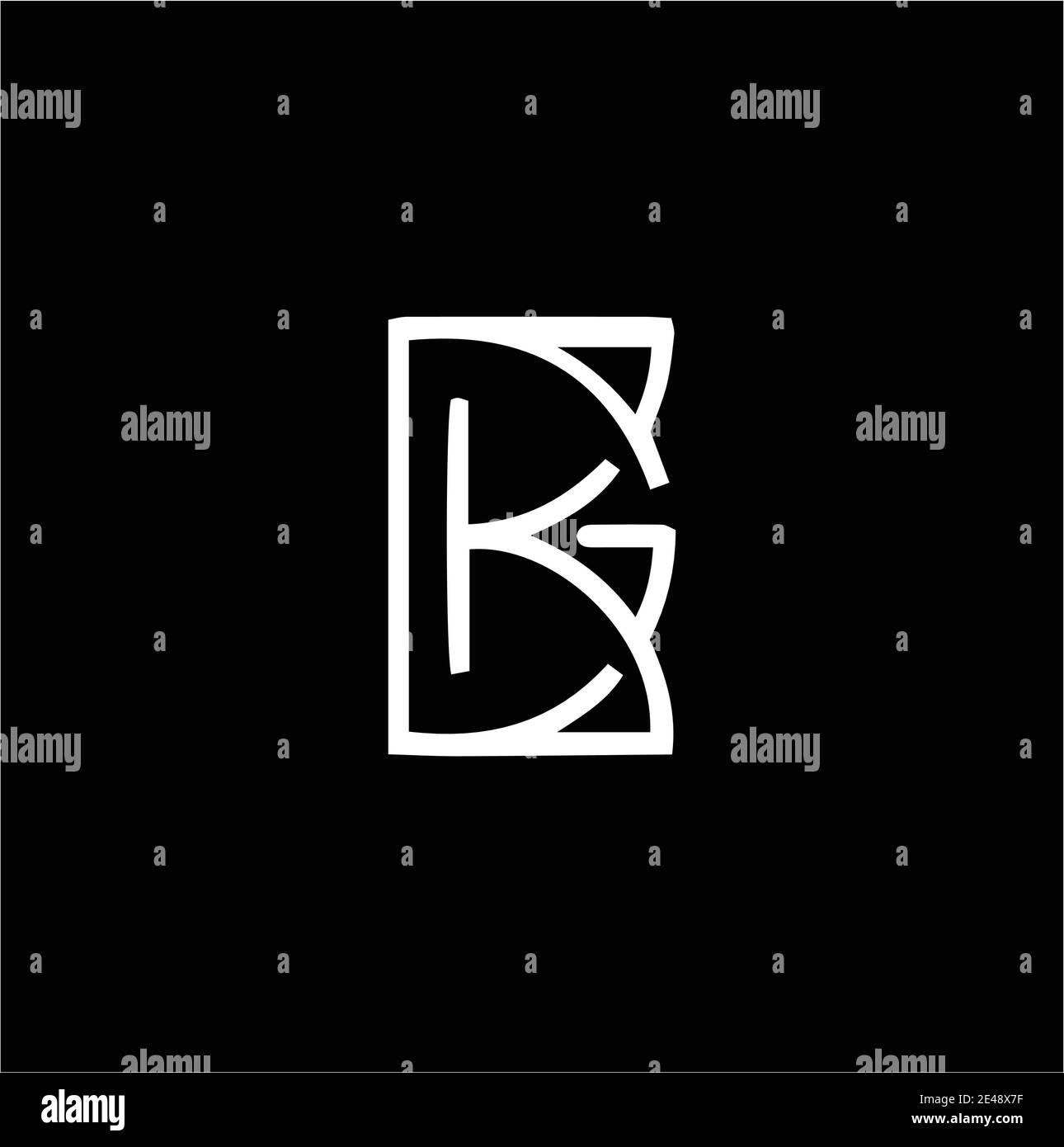 Vector alphabet monogram set Stock Vector Image & Art - Alamy