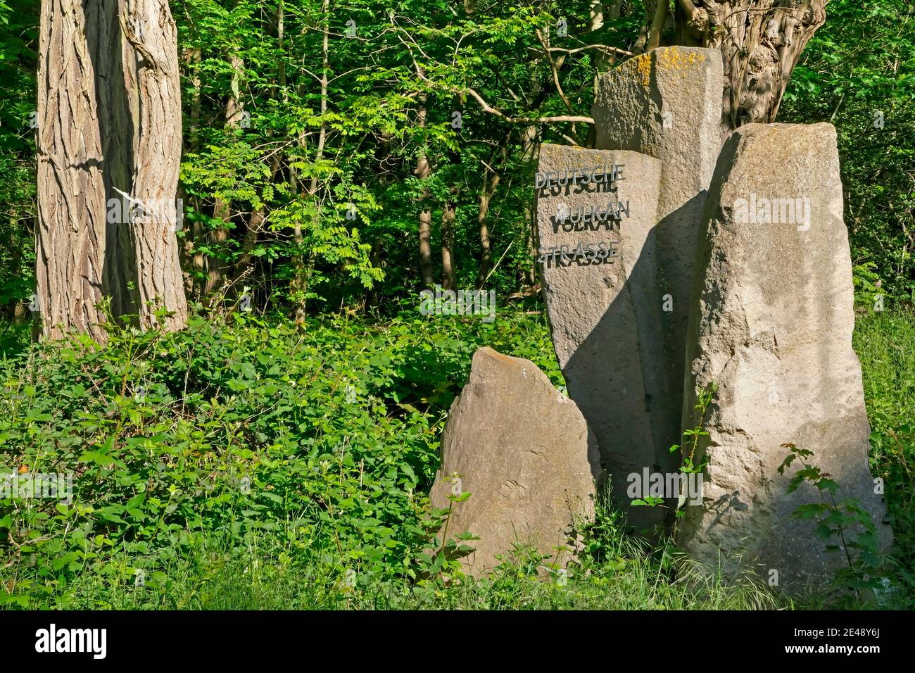 German Volcano Road at Maria Laach Monastery, Eifel, Rhineland ...