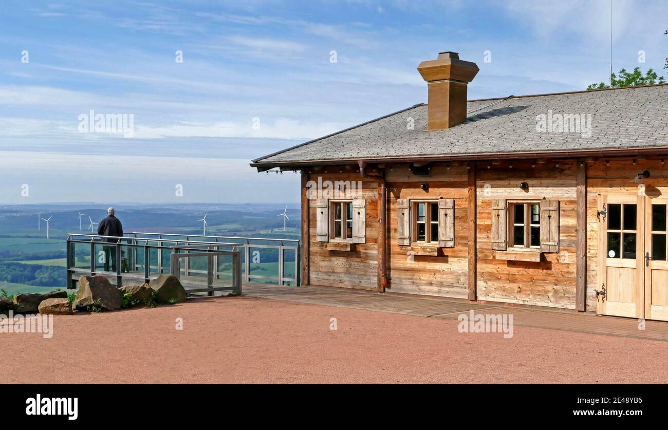 The Schaumberg Alm on the Schaumberg near Tholey, Saarland, Germany ...