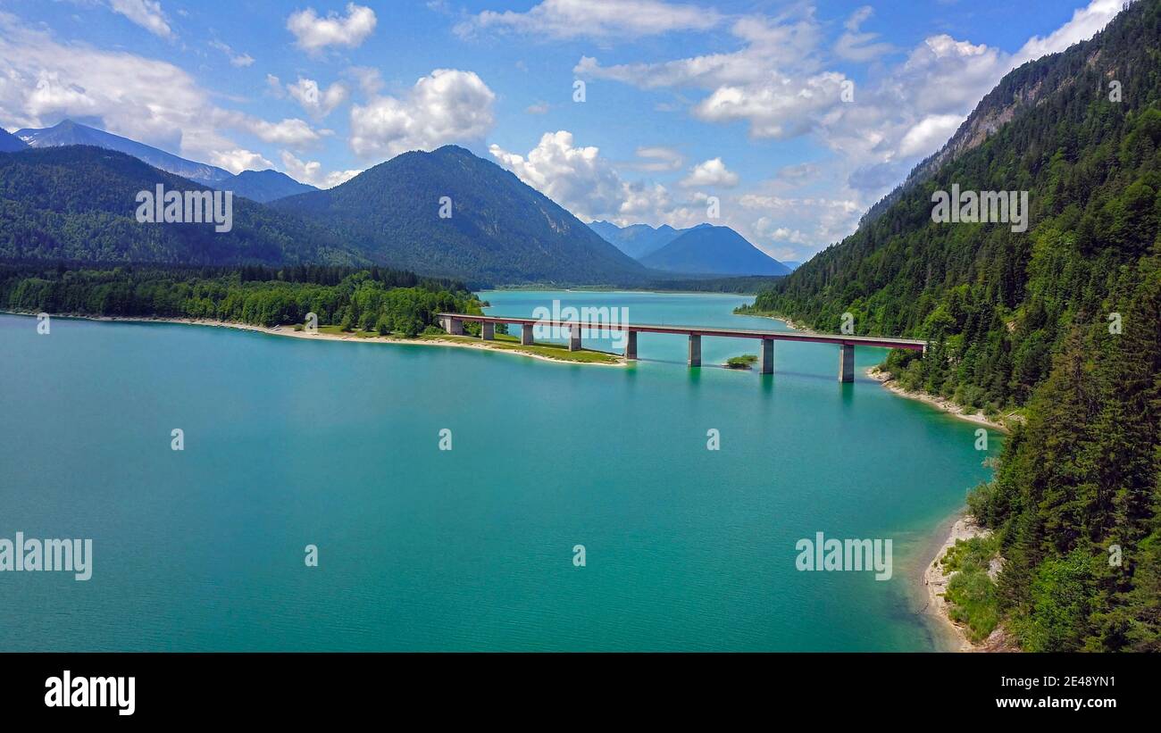 Bridge Over Lake Sylvenstein High Resolution Stock Photography and ...