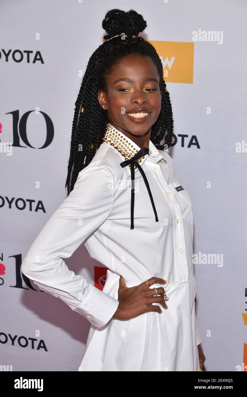 Amanda Gorman attends the 10th Annual Women In The World Summit at the ...