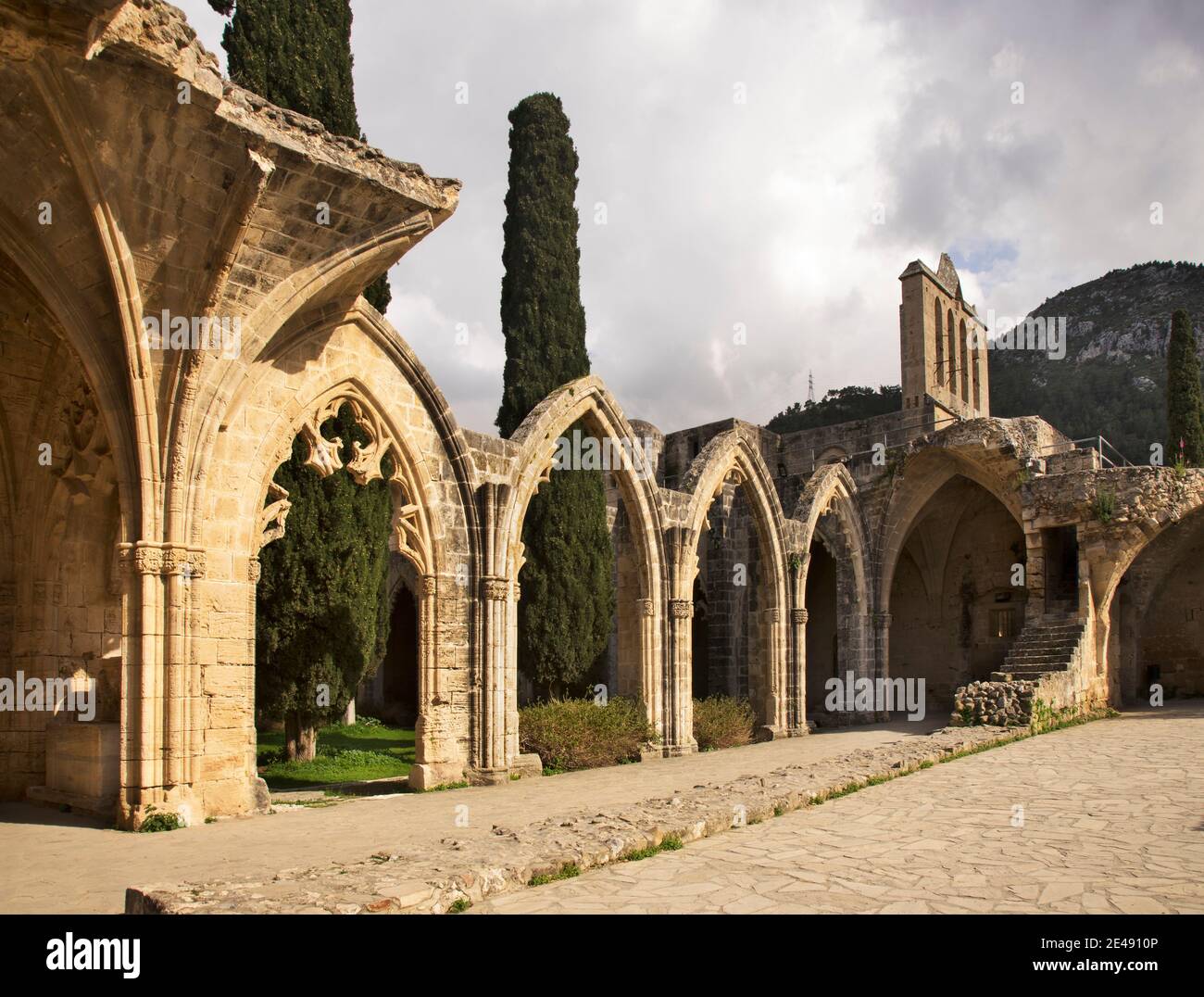 Bellapais abbey near Kyrenia (Girne). Cyprus Stock Photo - Alamy