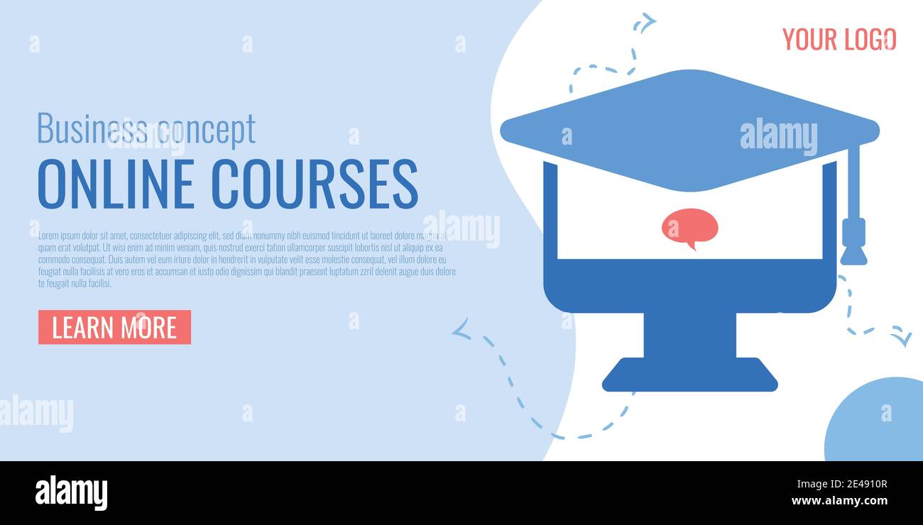 Banner online education site hi-res stock photography and images - Alamy