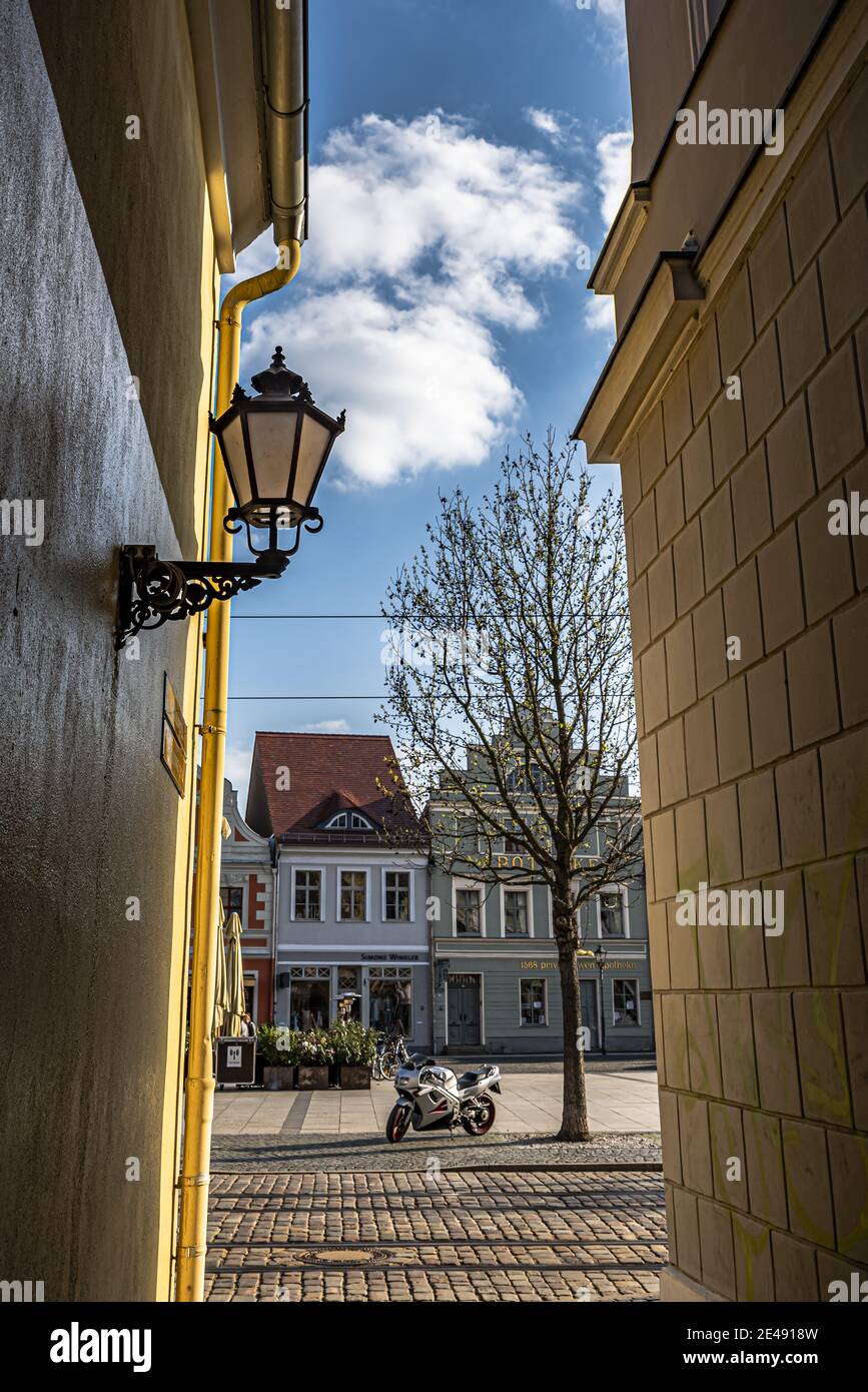 View through the alley to the 'Altmarkt' Stock Photo - Alamy