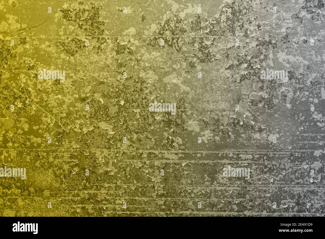 Corroded metal background. Rusted painted metal wall corrosion with ...