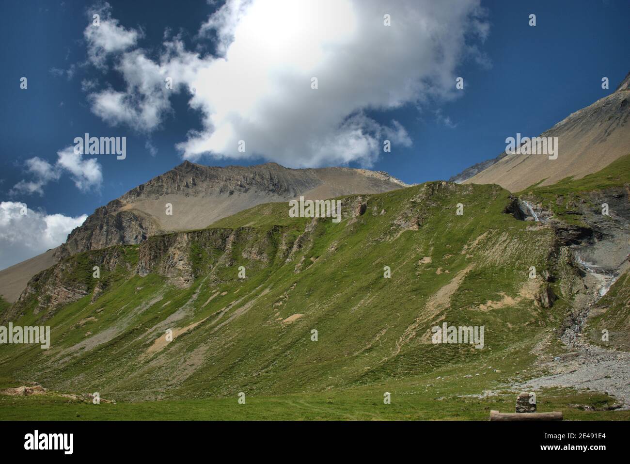 Amazing mountain panorama at the Albulapass in Switzerland 12.8.2020 ...