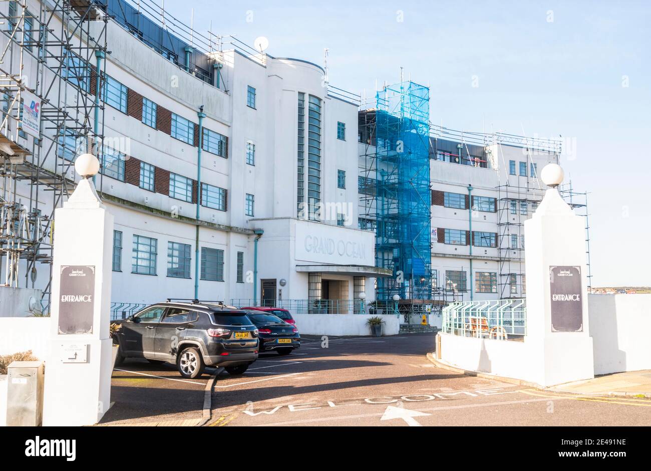 The Grand Ocean flats in Saltdean East Sussex near Brighton with ...