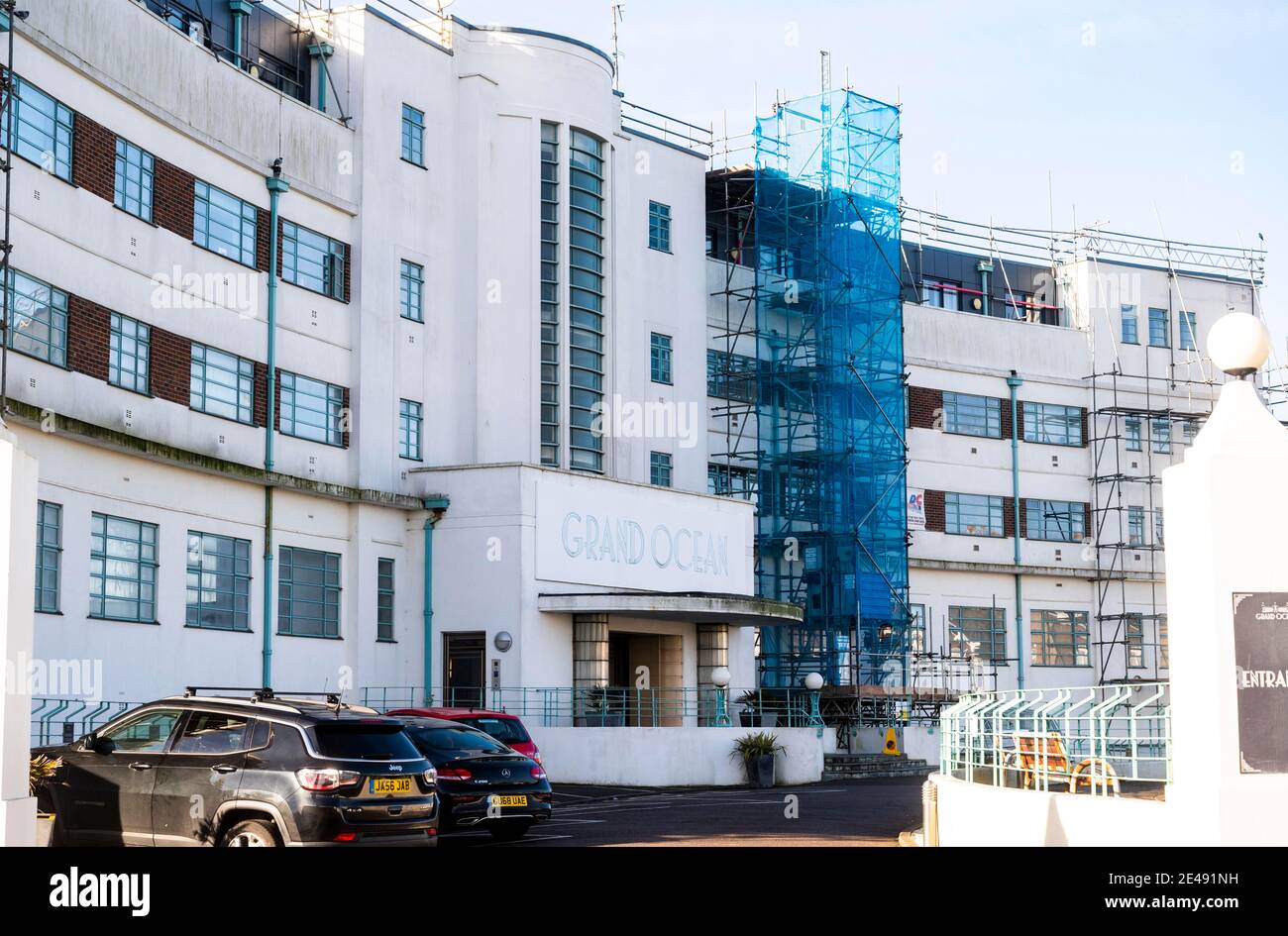 The Grand Ocean flats in Saltdean East Sussex near Brighton with ...