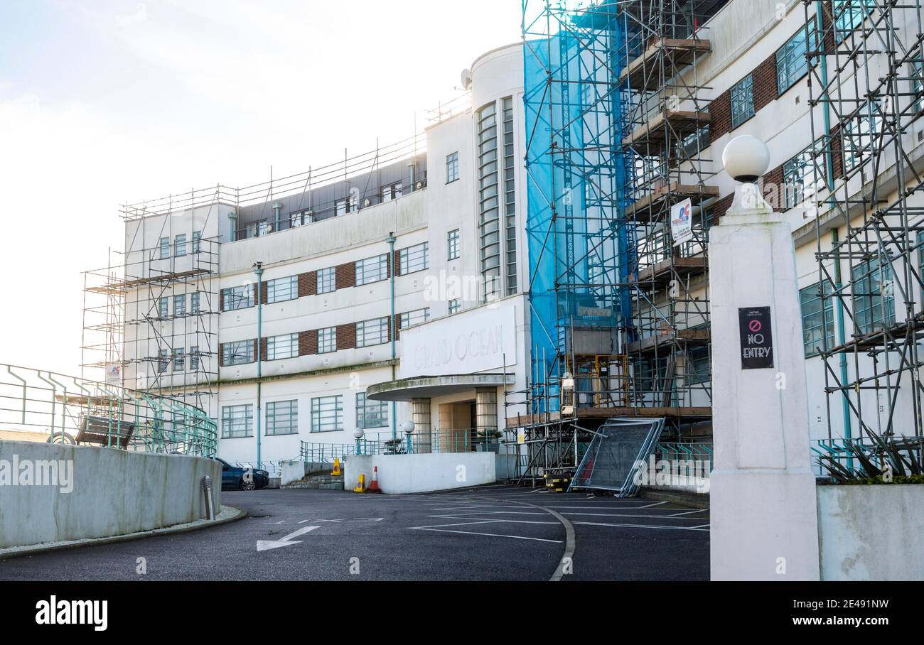 The Grand Ocean flats in Saltdean East Sussex near Brighton with ...