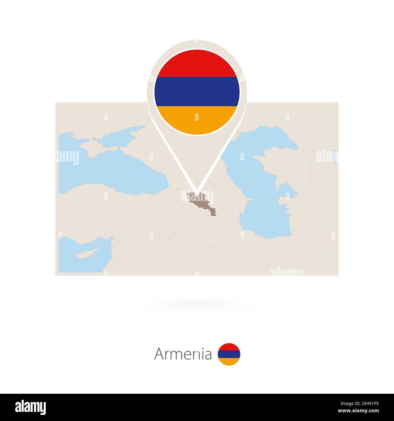 Armenia flag flat vector Cut Out Stock Images & Pictures - Alamy