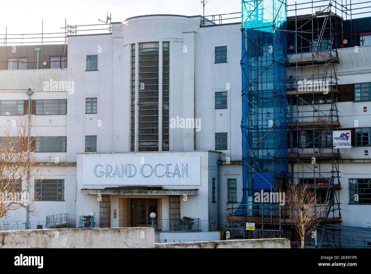 The Grand Ocean flats in Saltdean East Sussex near Brighton with ...
