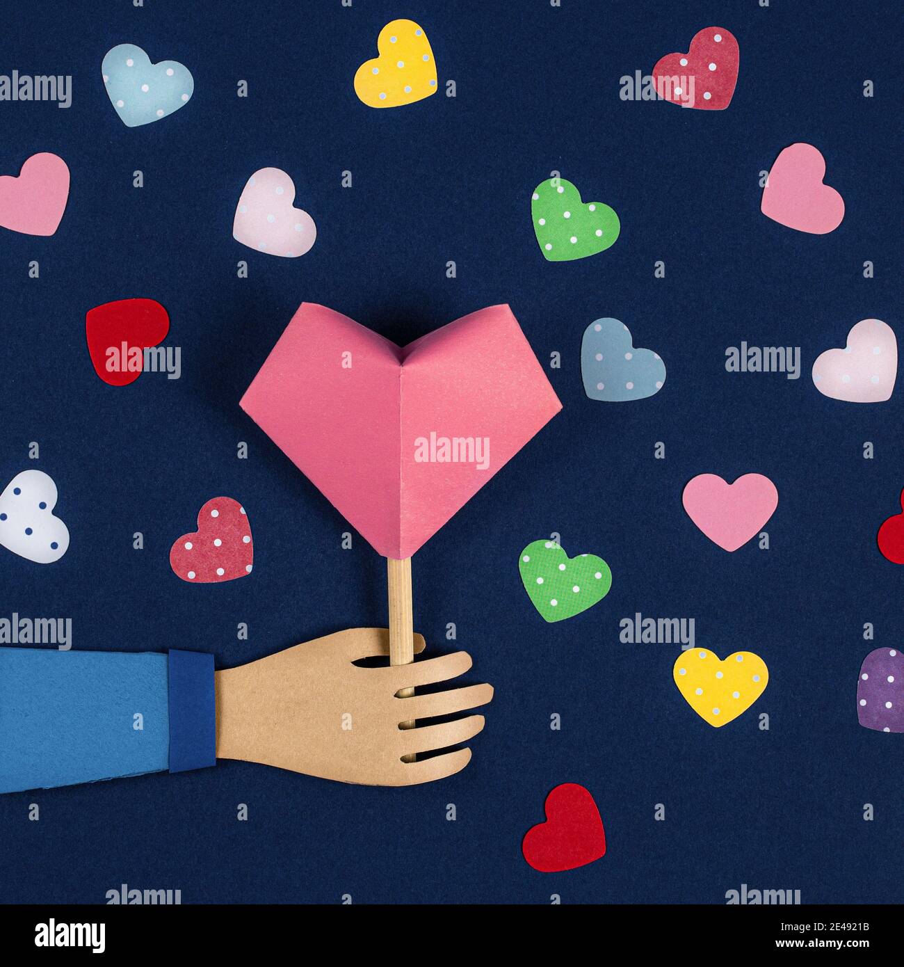 Flat Origami Heart