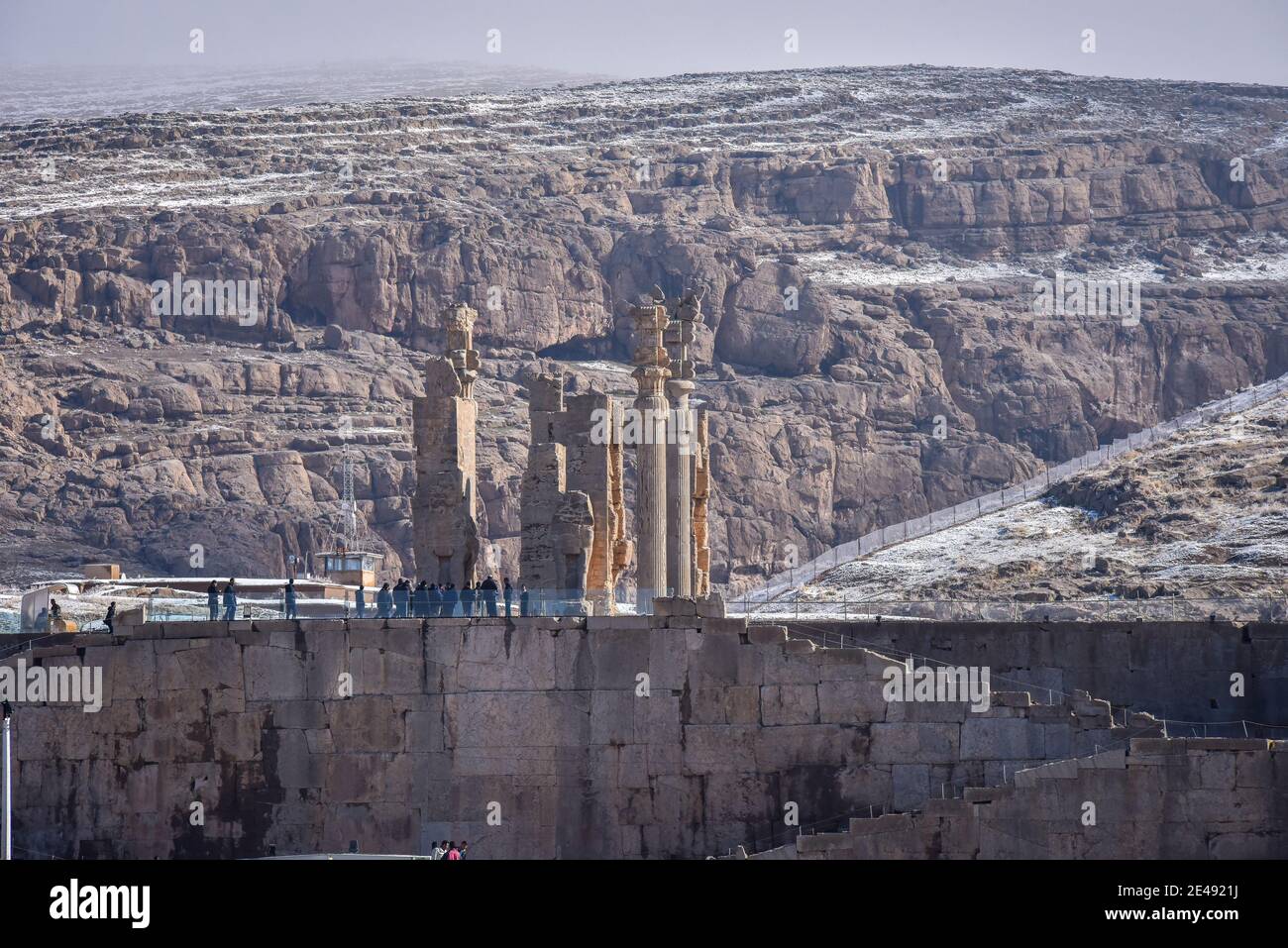 Iran, Persepolis archeological site. Ruins of Persepolis Stock Photo ...