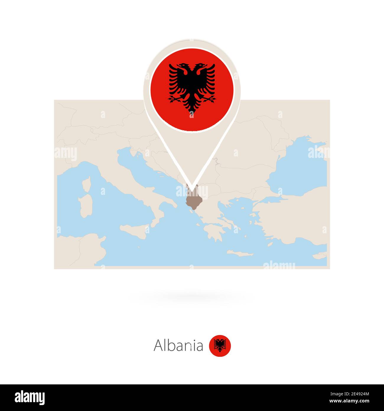 Albania map template Stock Vector Images - Alamy