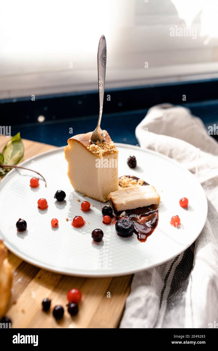 Cheesecake recipe hi-res stock photography and images - Alamy