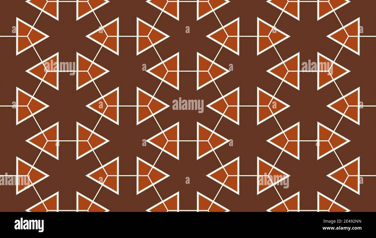 Abstract seamless background design with brown geometric patterns Stock ...