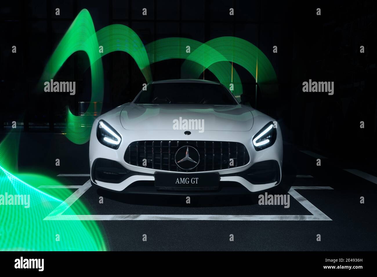 MOSCOW, RUSSIA - Jul 15, 2020: The Mercedes-AMG GT S is a racing icon ...