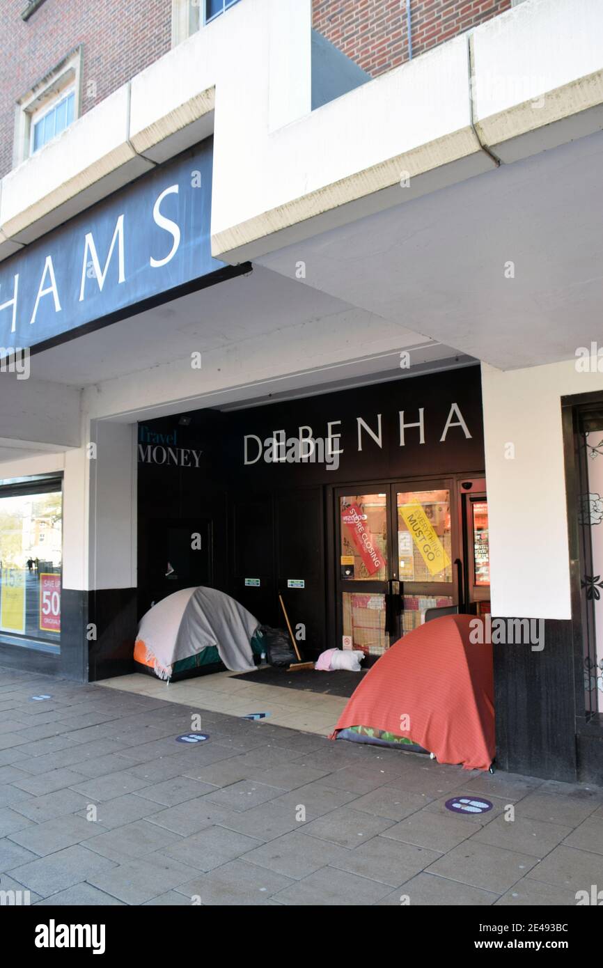 Homelessness, Norwich UK January 2021 Stock Photo - Alamy