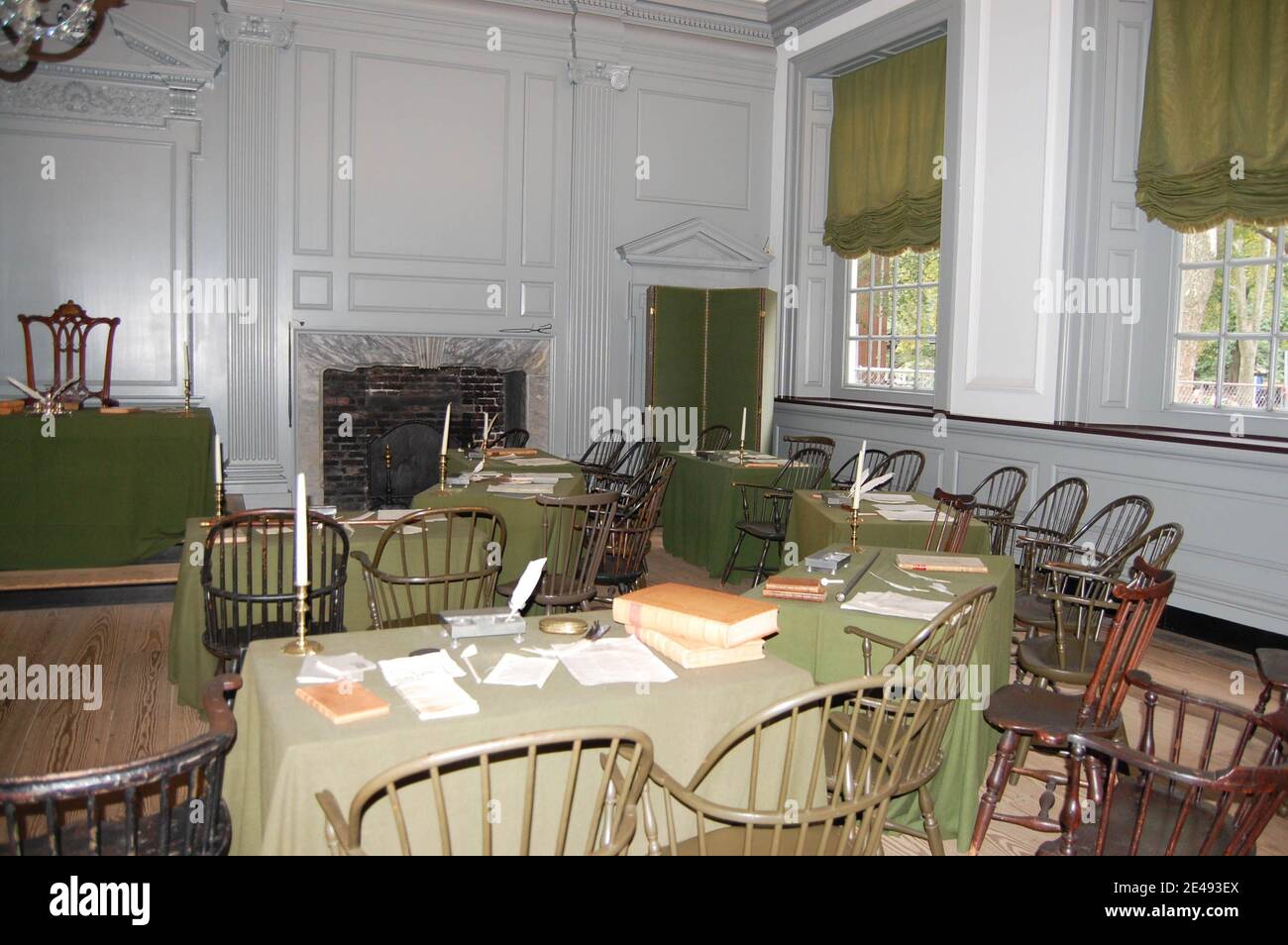 Independence hall Philadelphia USA the room where the declaration of ...