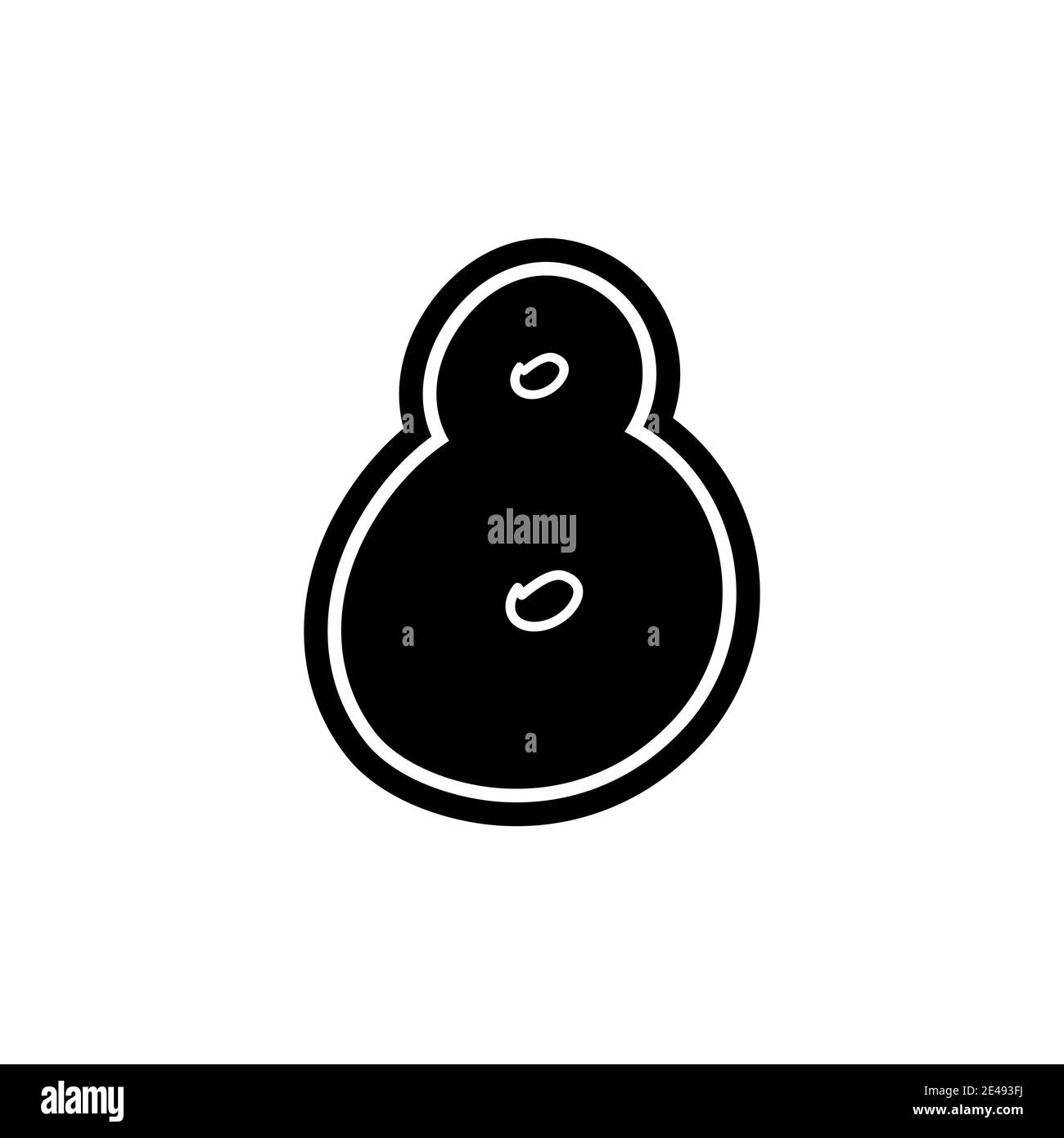 8 number eight font decorative hand drawn lettering, vector numeral ...