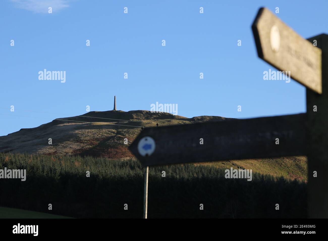 Straiton, Ayrshire, Scotland, UK. The walk and view form the Hunter ...
