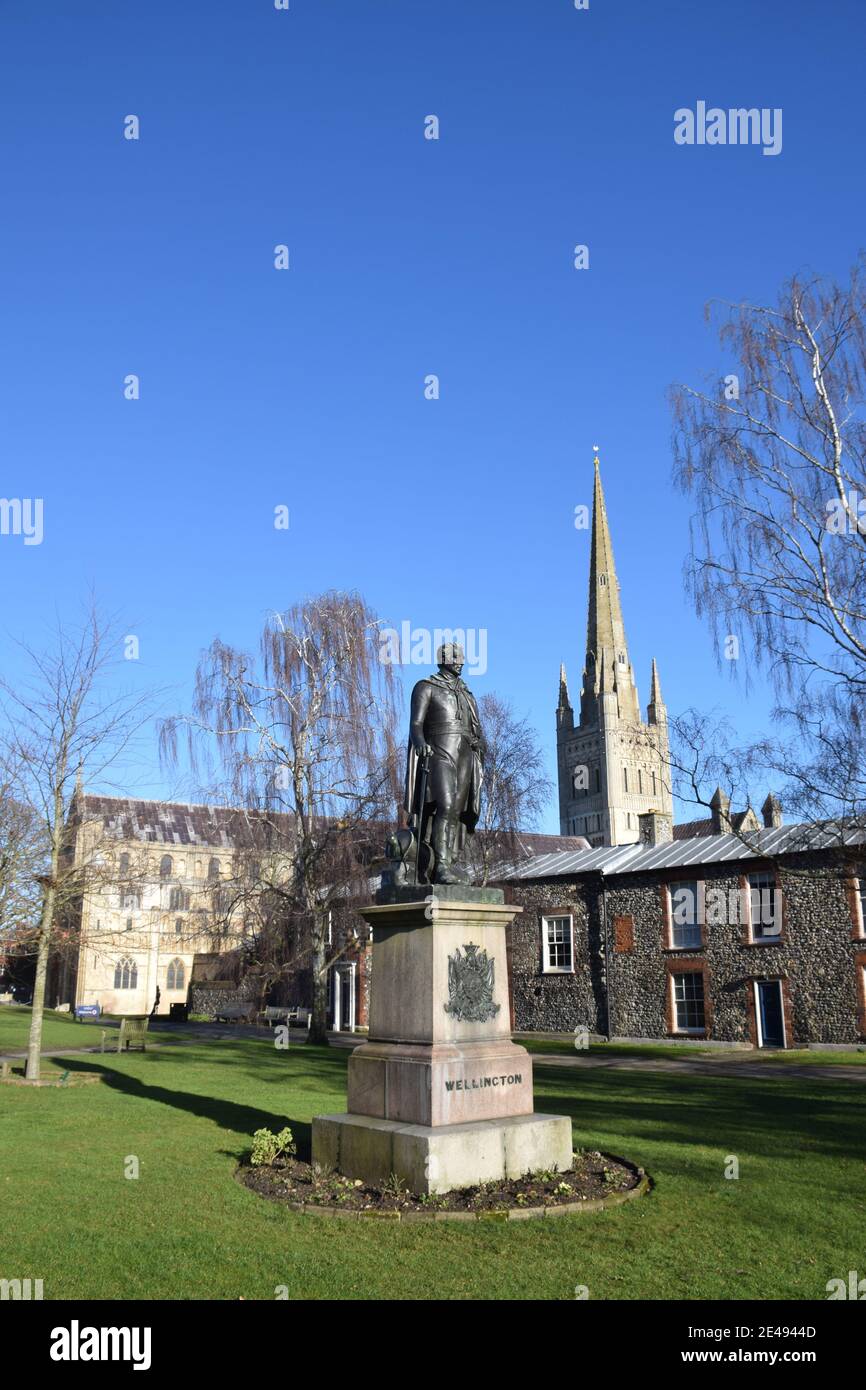 Wellington statue norwich hi-res stock photography and images - Alamy