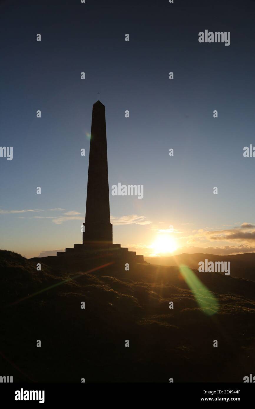 Straiton, Ayrshire, Scotland, UK. The walk and view form the Hunter ...