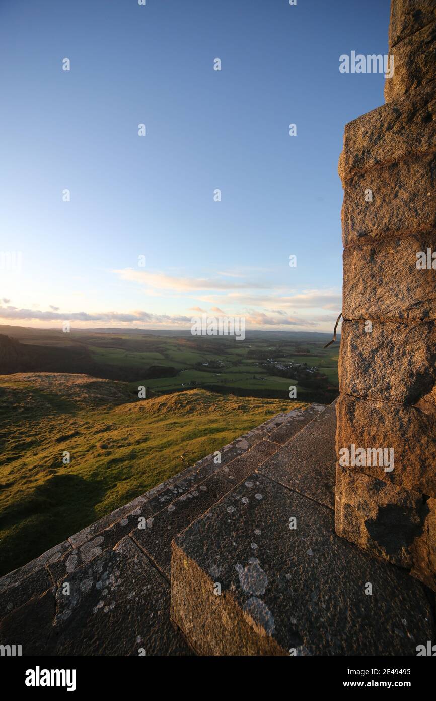 Straiton, Ayrshire, Scotland, UK. The walk and view form the Hunter ...