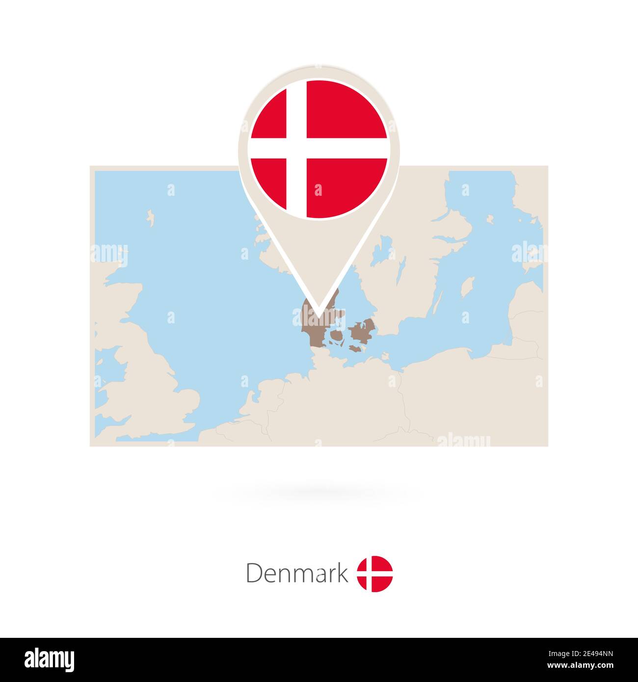 Map pin denmark Stock Vector Images - Alamy