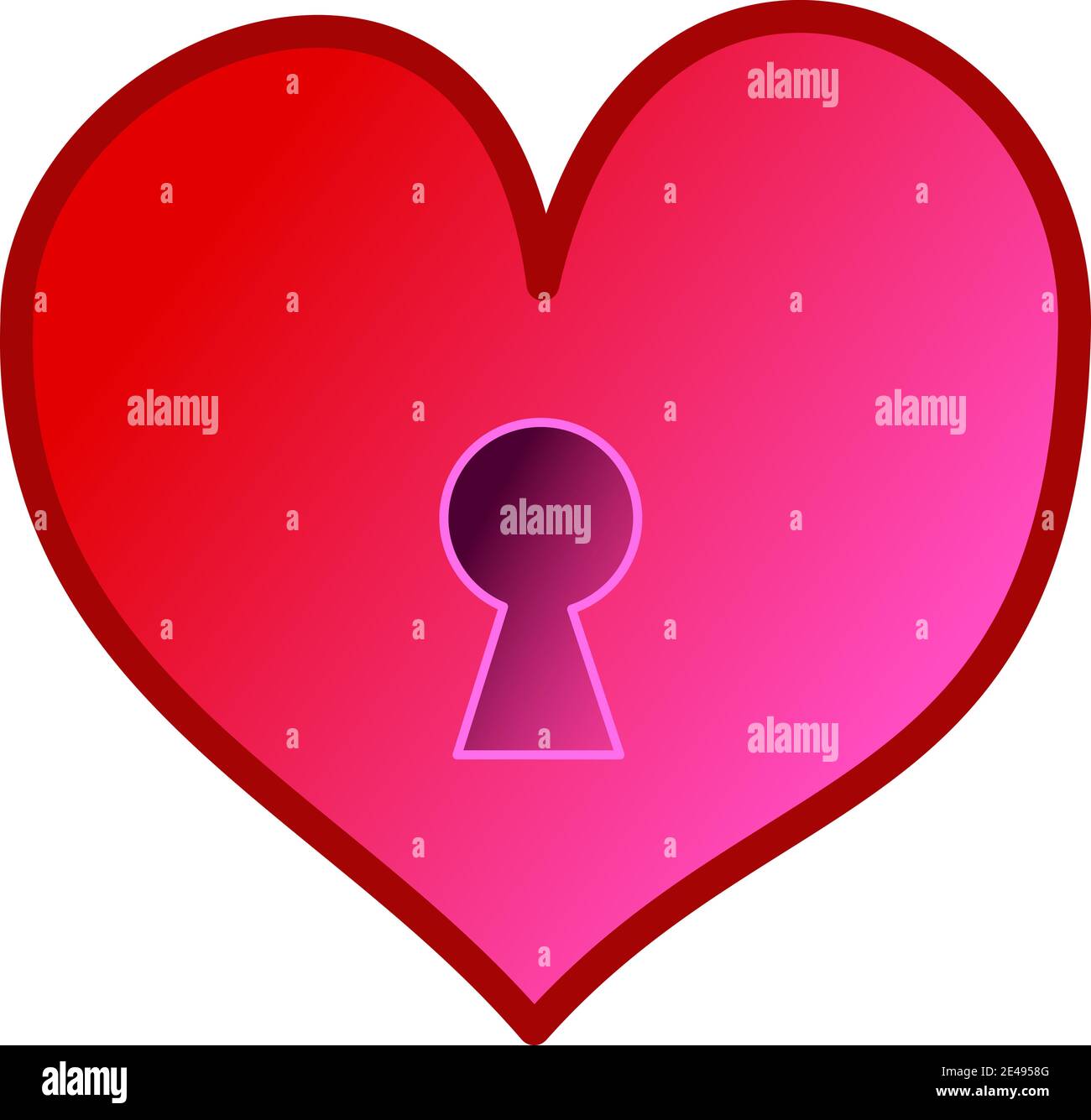 Cute love padlock cartoon hi-res stock photography and images - Alamy