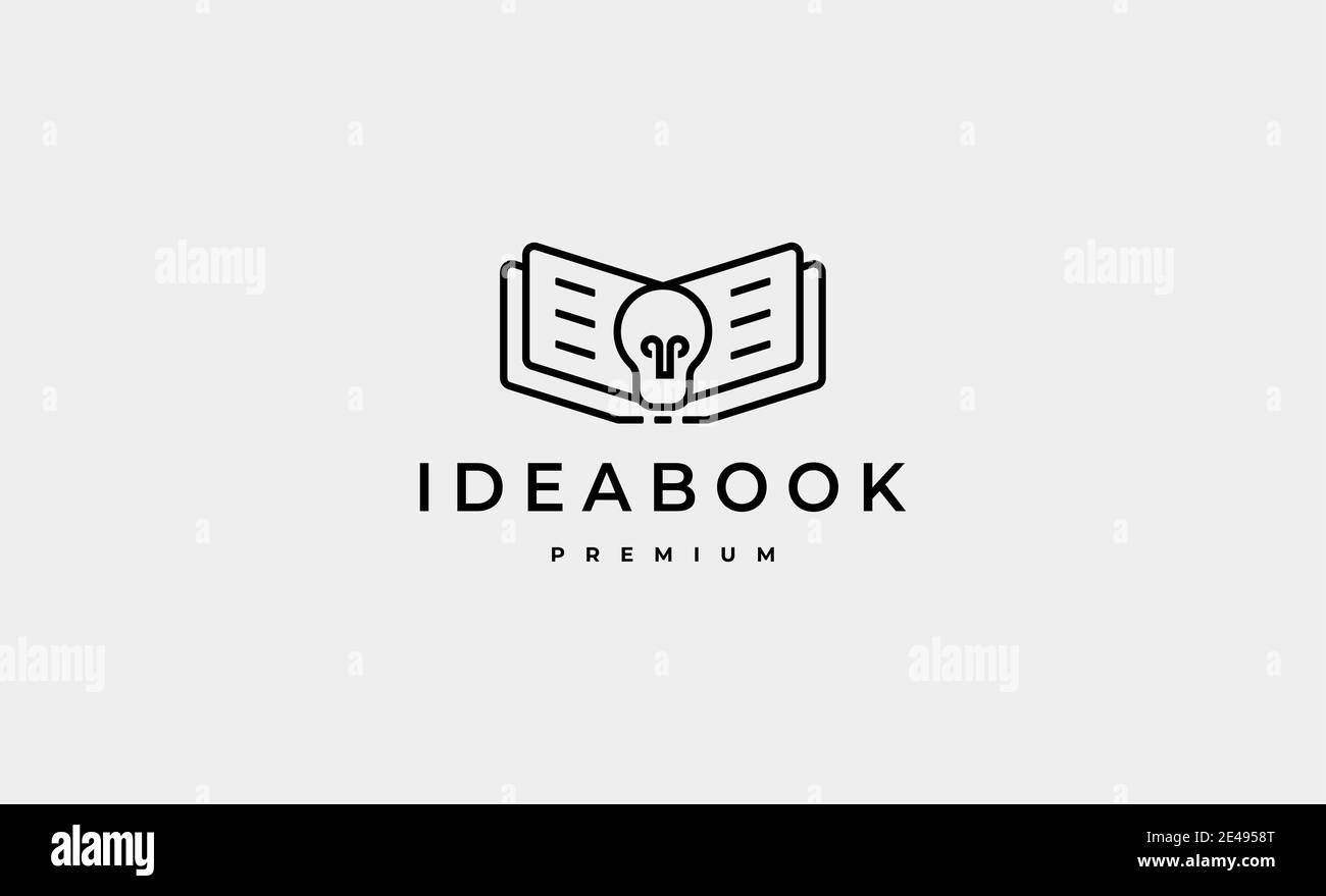 Book logo design hi-res stock photography and images - Alamy