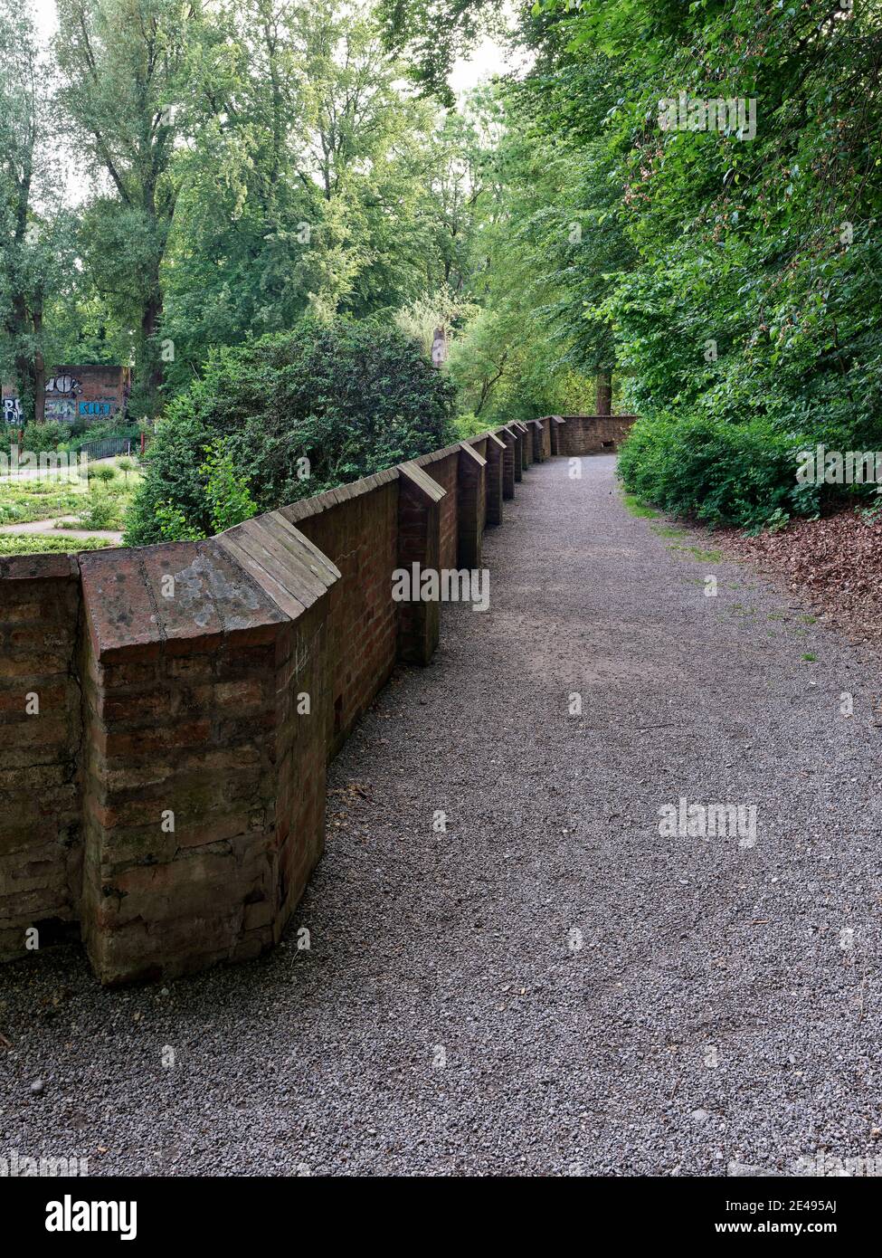 historical model, herb garden, garden, park, park, Rote Torwall, city ...