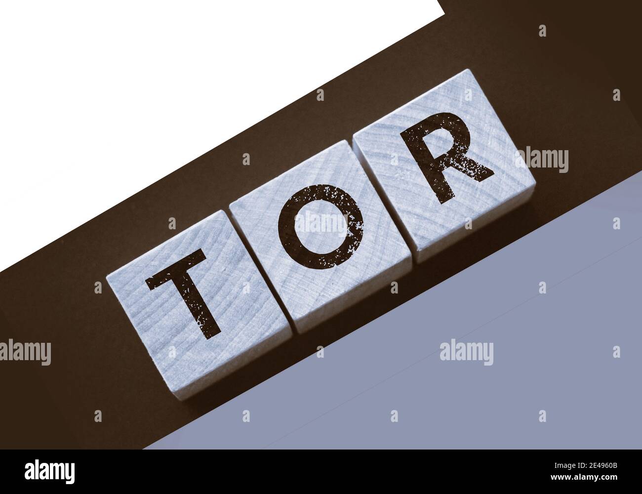 Tor anonymous by letters on a woden blocks on black. Business concept ...