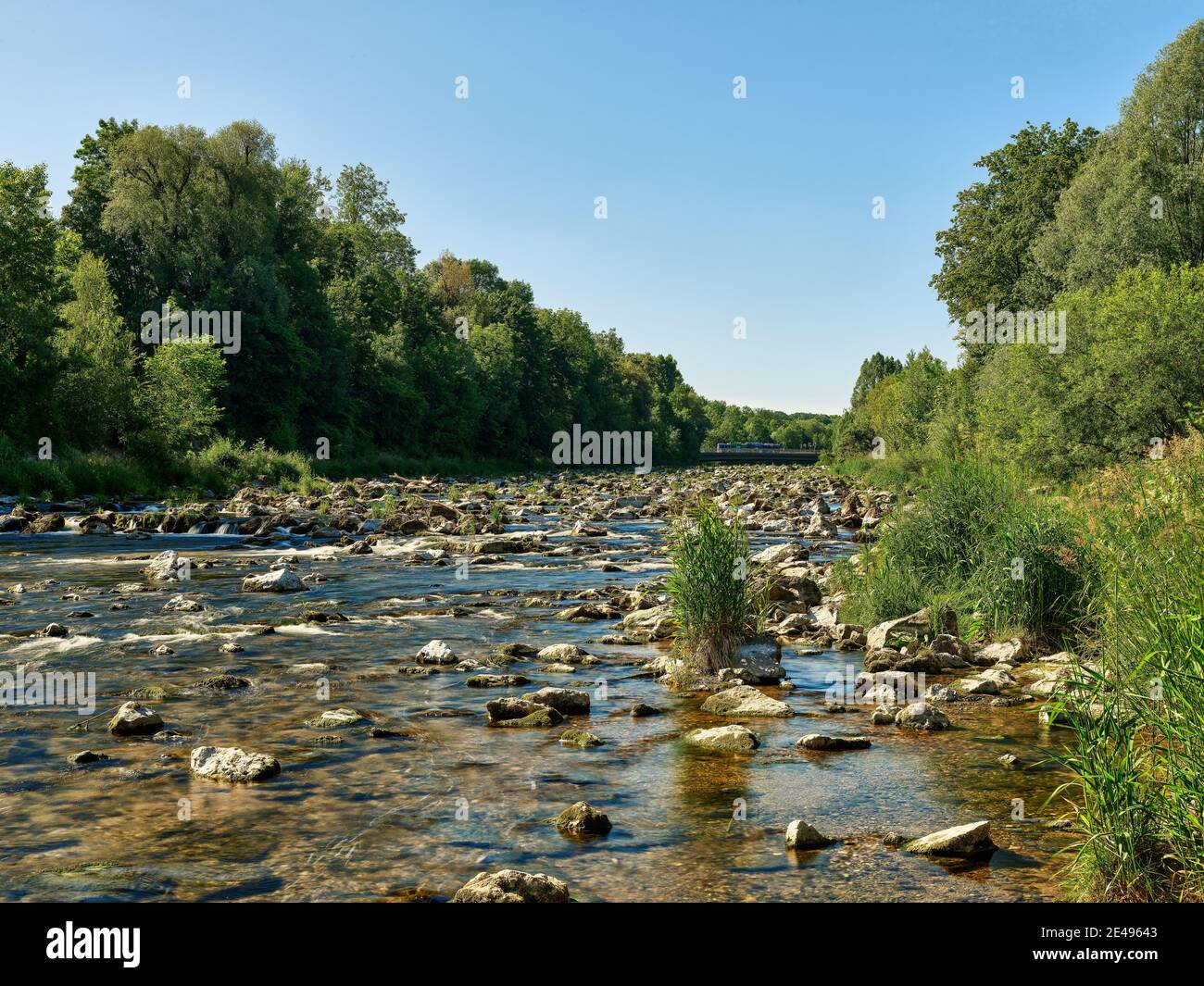 River, flowing water, renaturation, river blocks, river banks ...