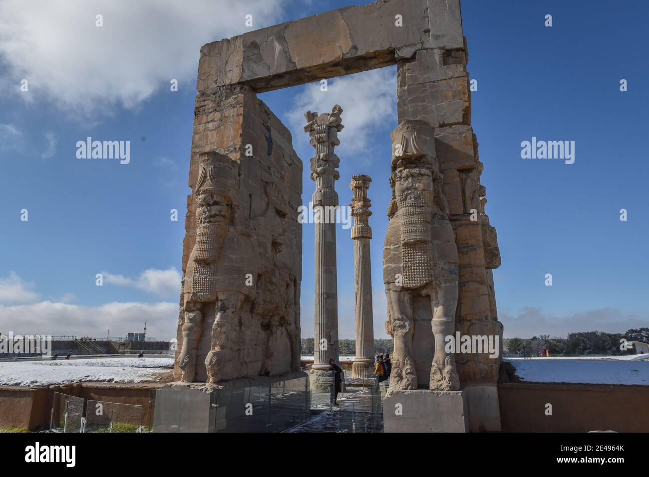 Iran, Persepolis archeological site. Ruins of Persepolis Stock Photo ...