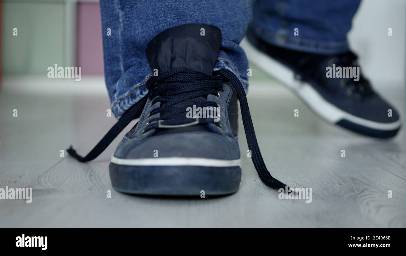 Untied Shoelaces High Resolution Stock Photography and Images - Alamy