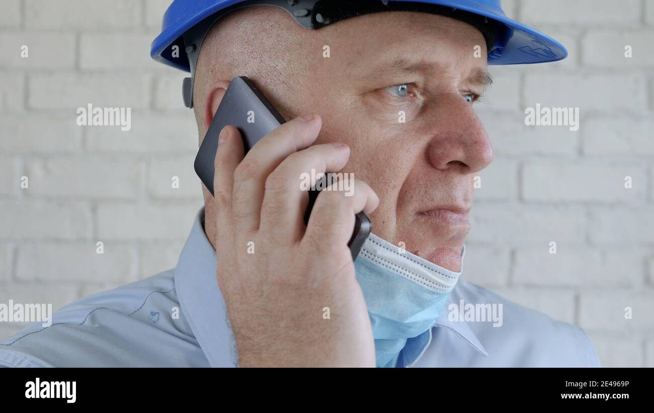 Engineer safety helmet protection mask hi-res stock photography and ...