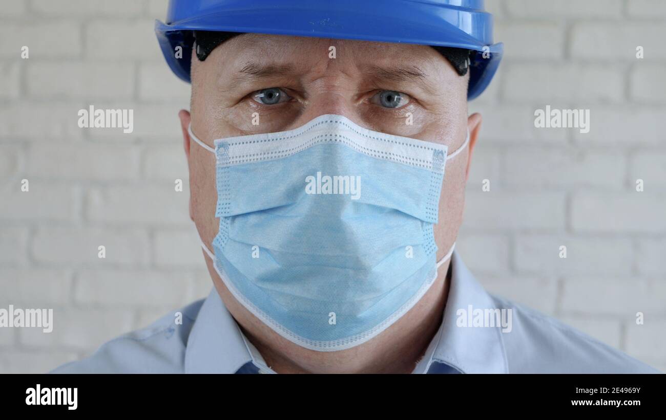 Portrait industrial engineer wearing face hi-res stock photography and ...