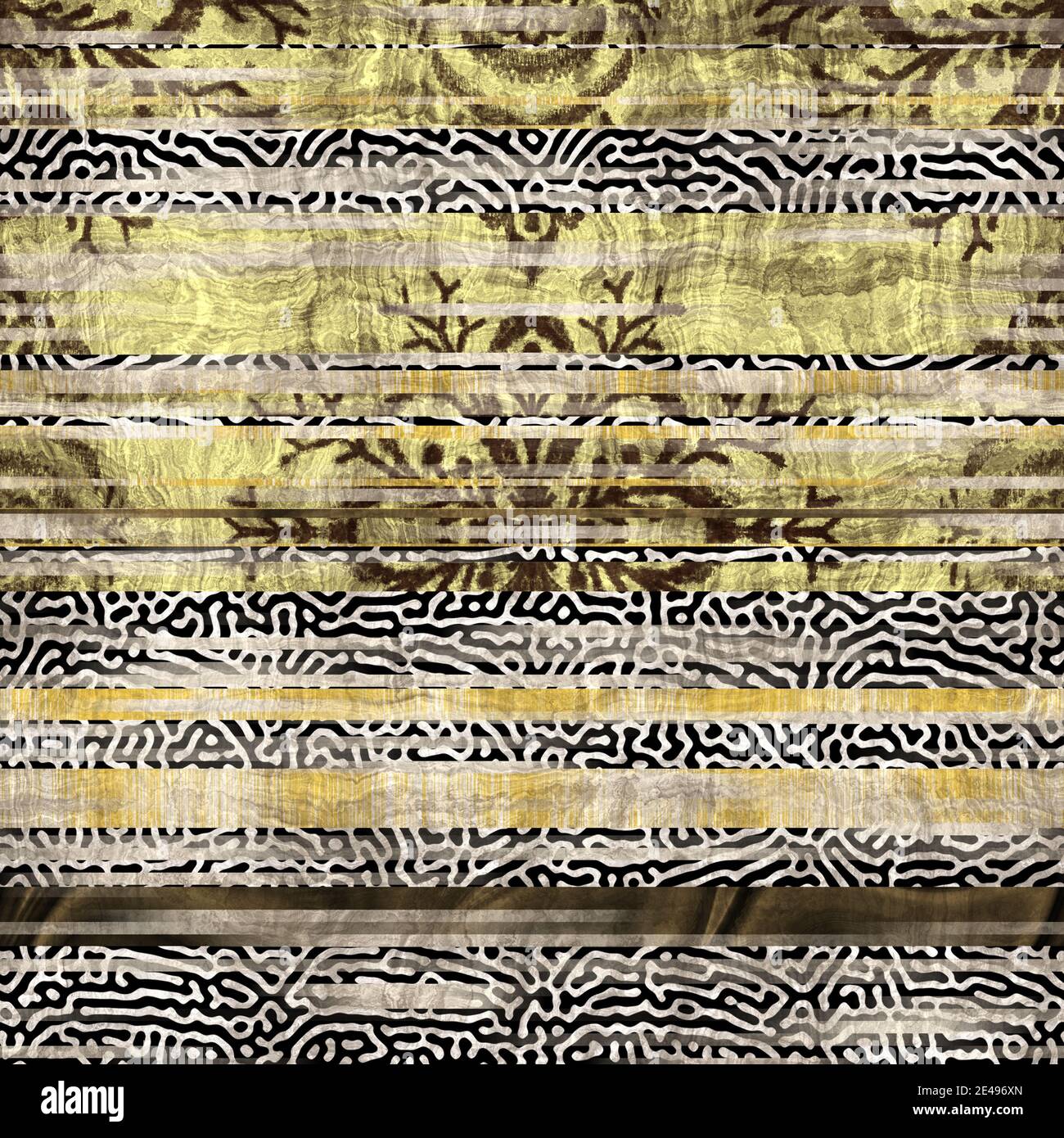 Seamless animal inspired ethnic stripe line design Stock Photo - Alamy