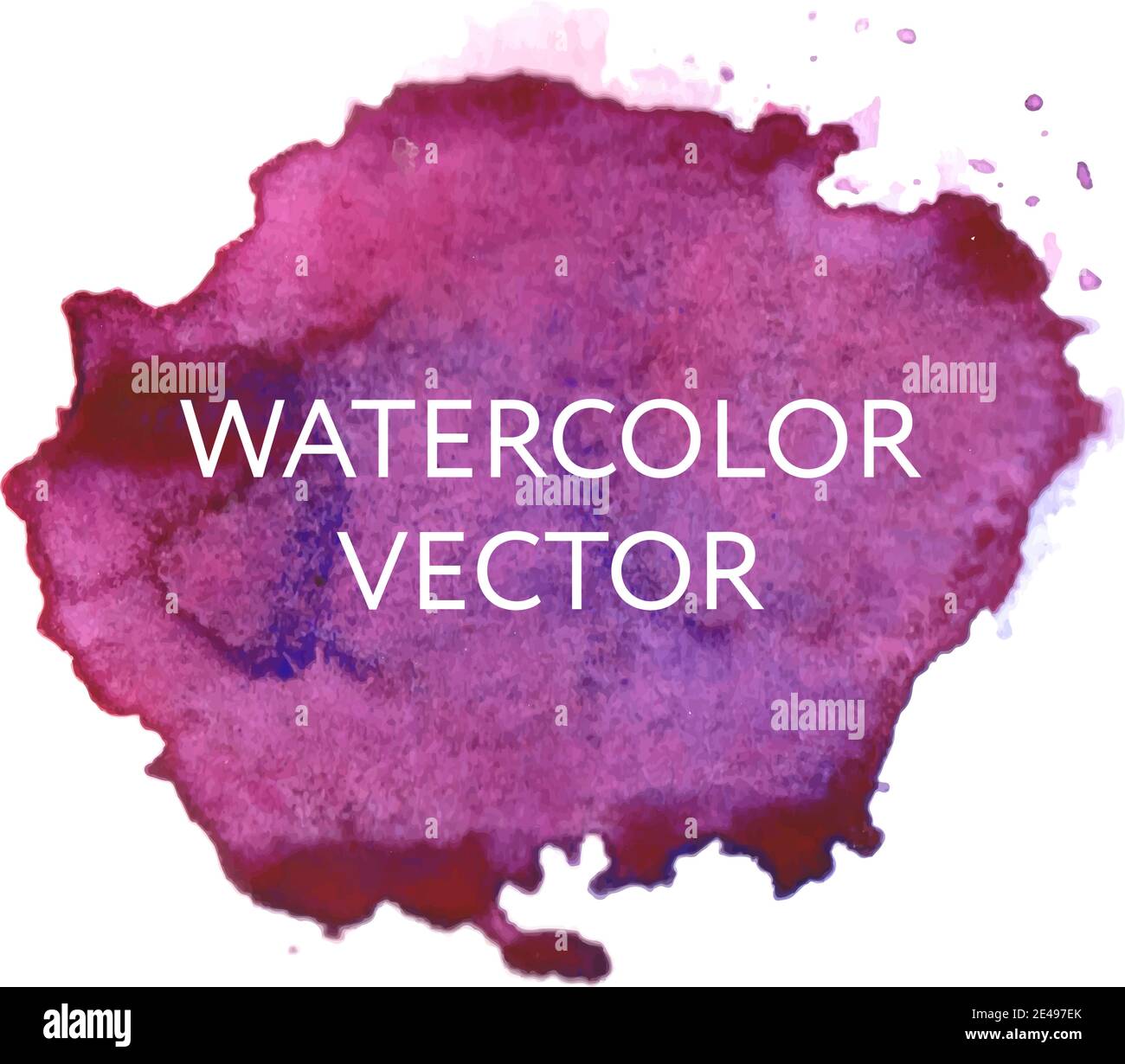 Abstract watercolor splash. Watercolor drop vector Stock Vector Image ...
