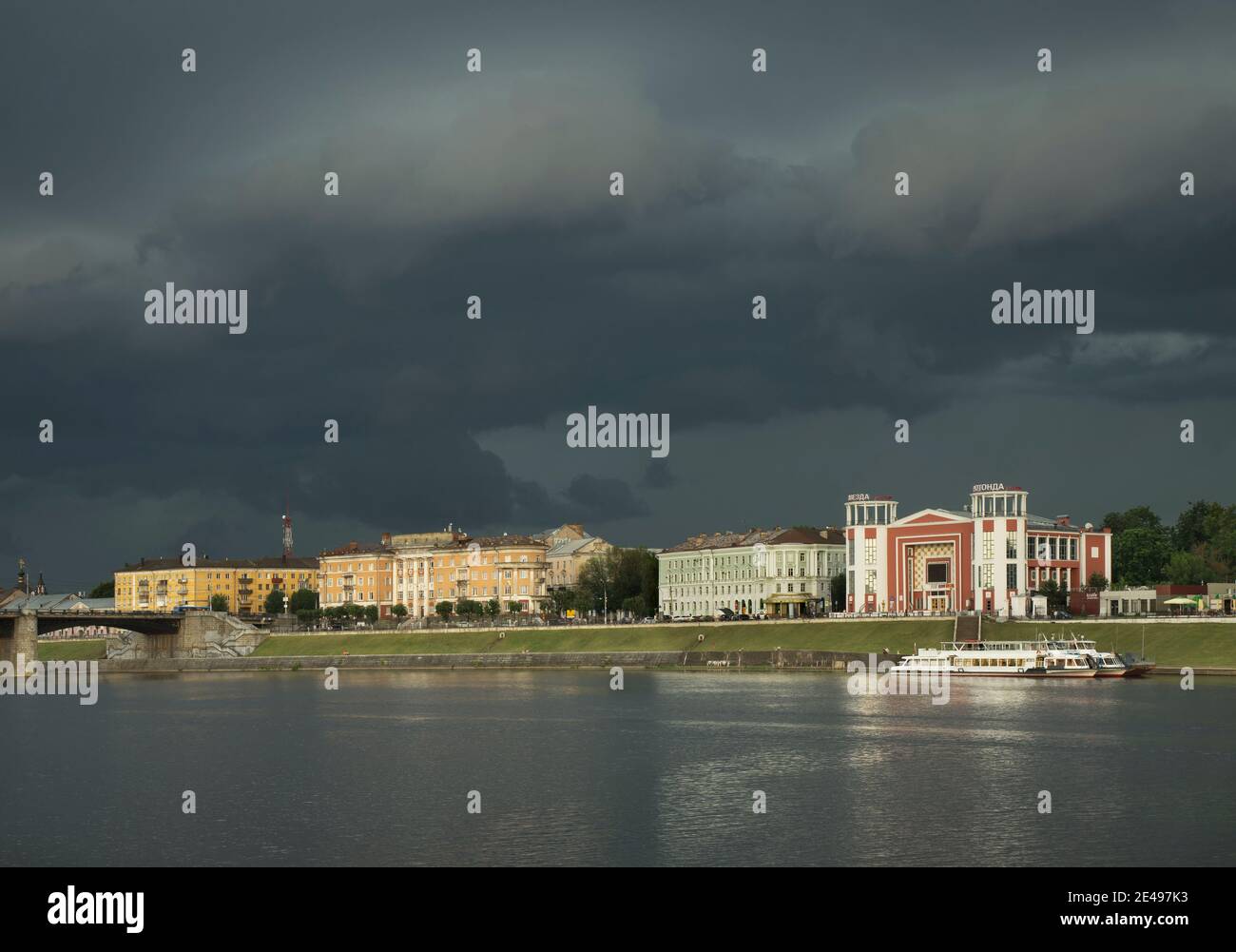 Embankment of Stepan Razin in Tver. Russia Stock Photo - Alamy