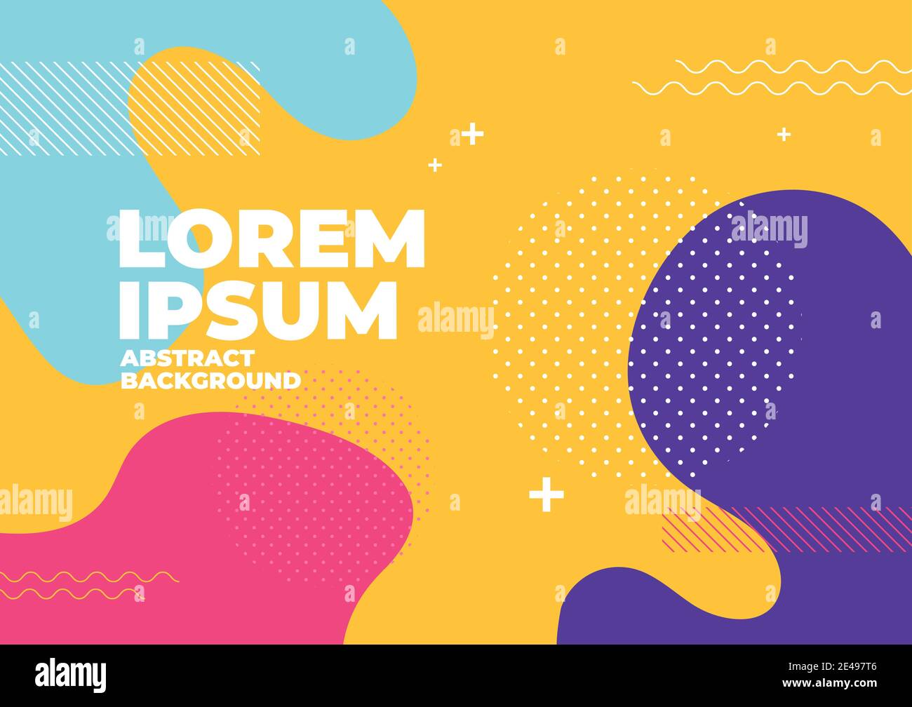 Abstract colorful geometric shapes background banner template Stock ...