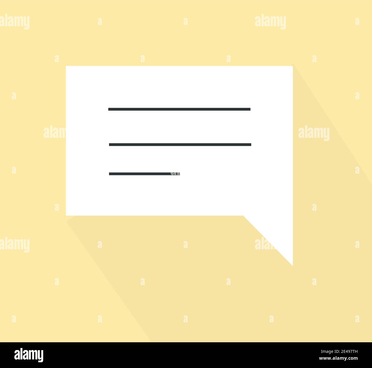 Flat Phone Message Icon on yellow background Stock Vector Image & Art ... Flat Phone Message Icon on yellow background Stock Vector Image & Art ...