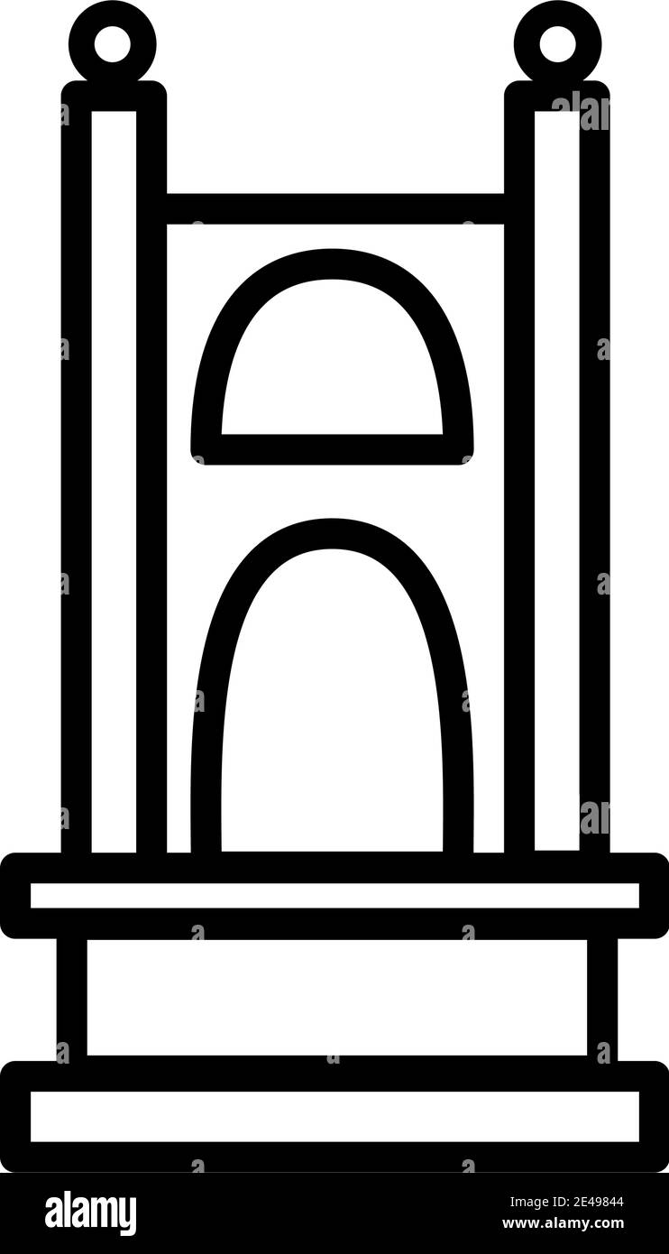Vector bridge icon. Various bridges, outline icon. Line with editable ...