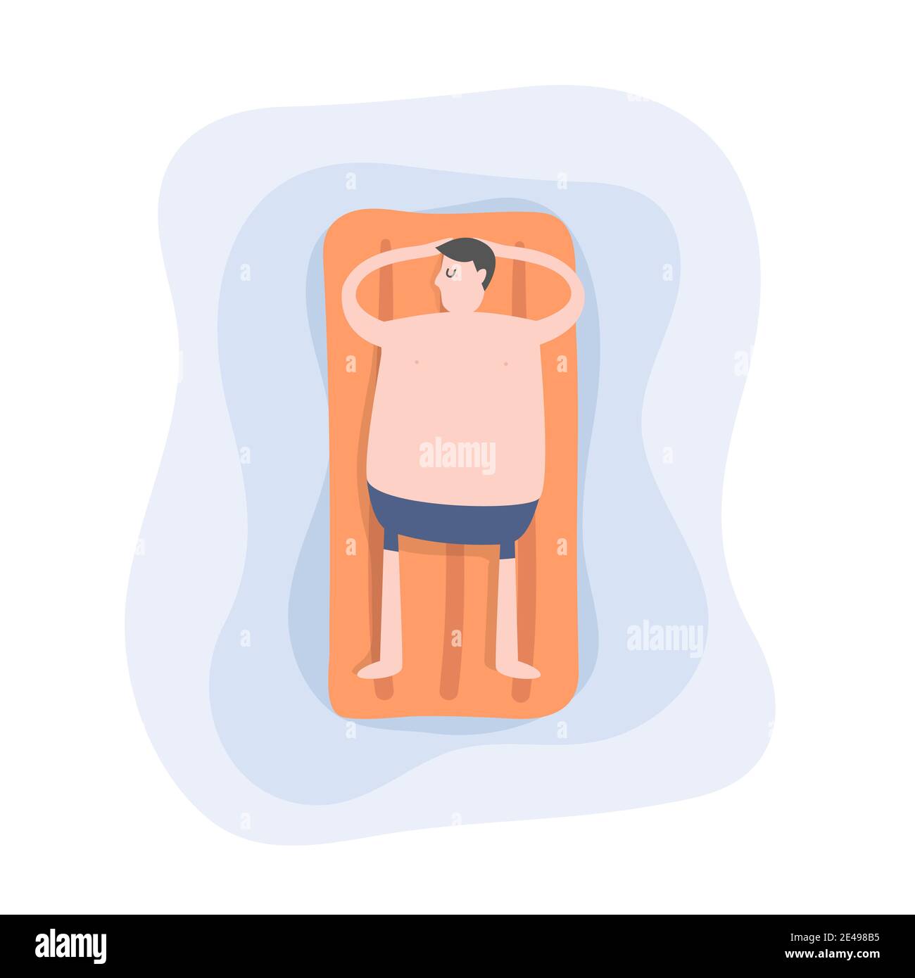 Cartoon Man Lying On Bed High Resolution Stock Photography and Images ...
