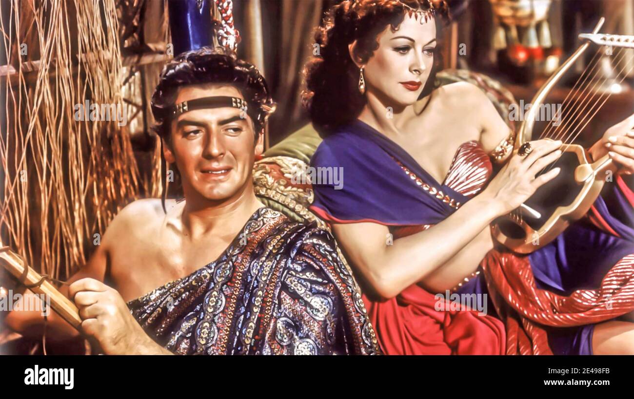 SAMSON AND DELILAH 1949 Paramount Pictures film with Hedy Lamarr and Victor Mature Stock Photo ...