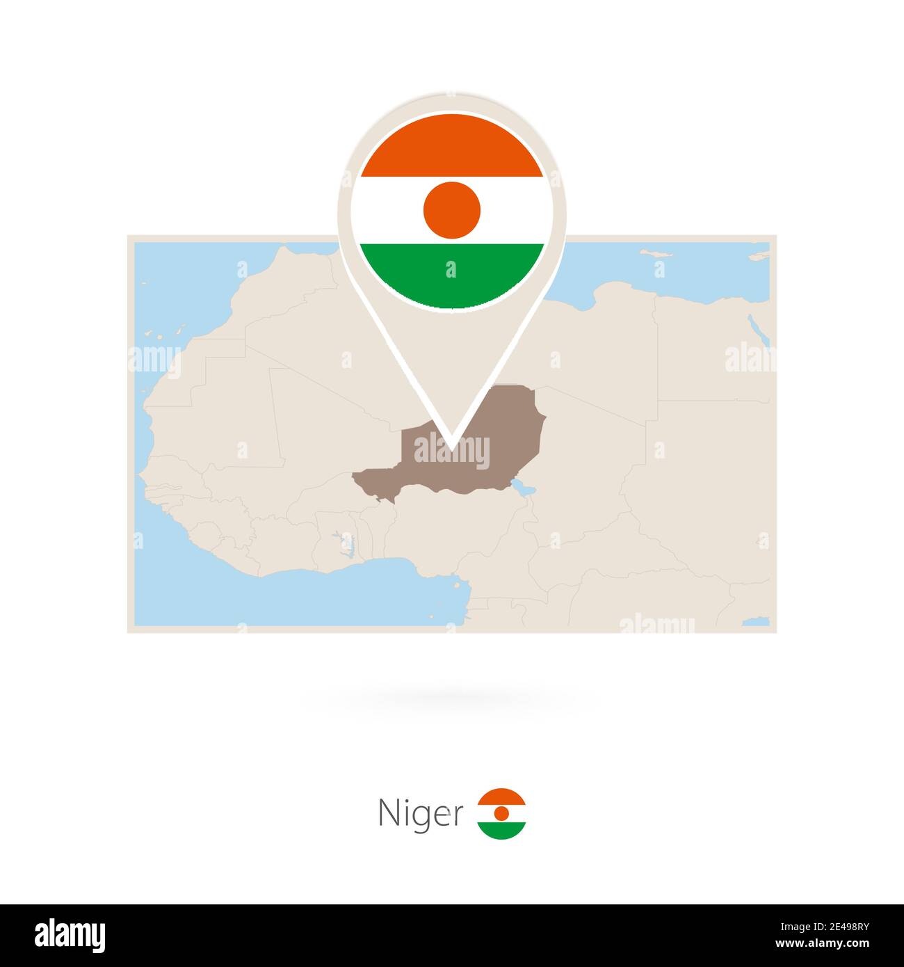 Niger map pin Stock Vector Images - Alamy