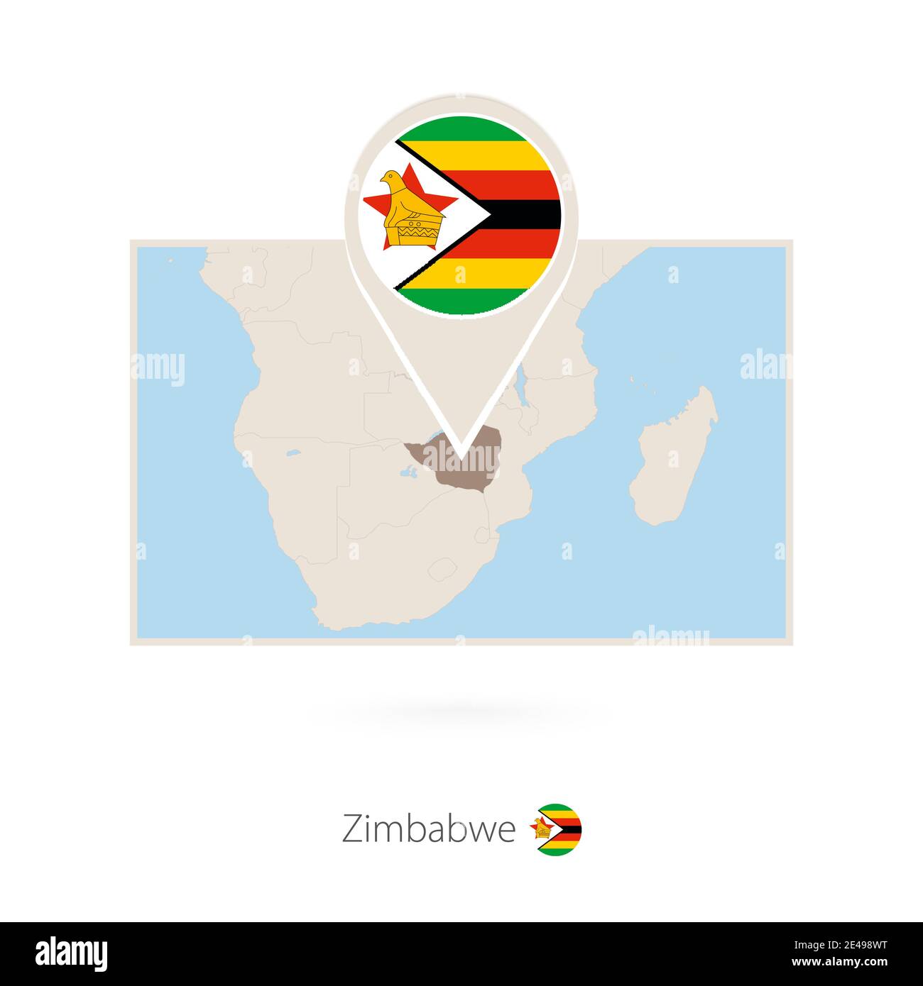 Zimbabwe map pin Stock Vector Images - Alamy