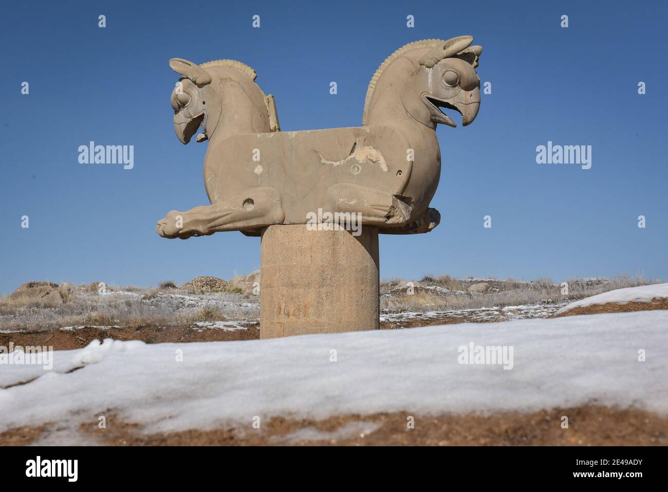 Iran, Persepolis archeological site. Ruins of Persepolis Stock Photo ...